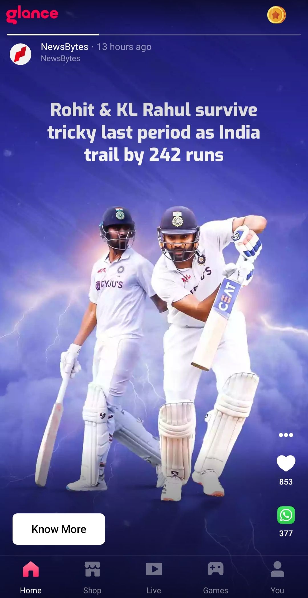 Stay Up-to-Date with Glance on Your Mi Phone.